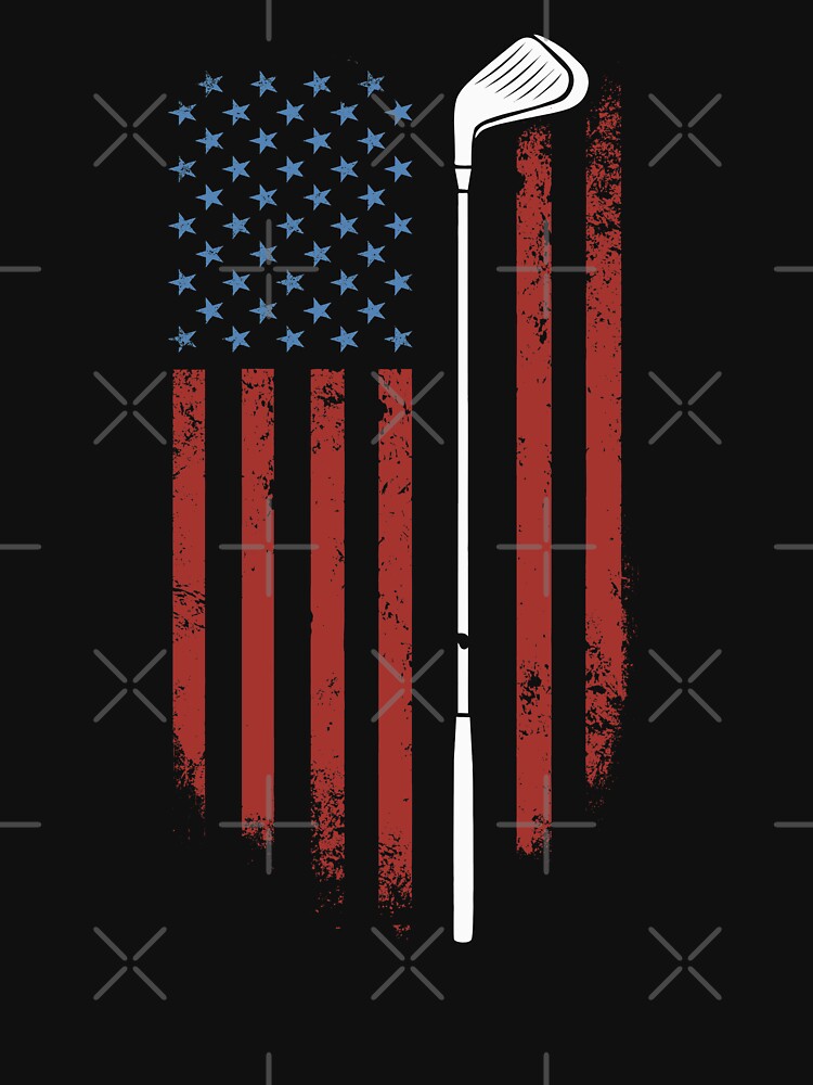 "American Flag Golf - Golf Club Sports for Golf Player " Essential T ...