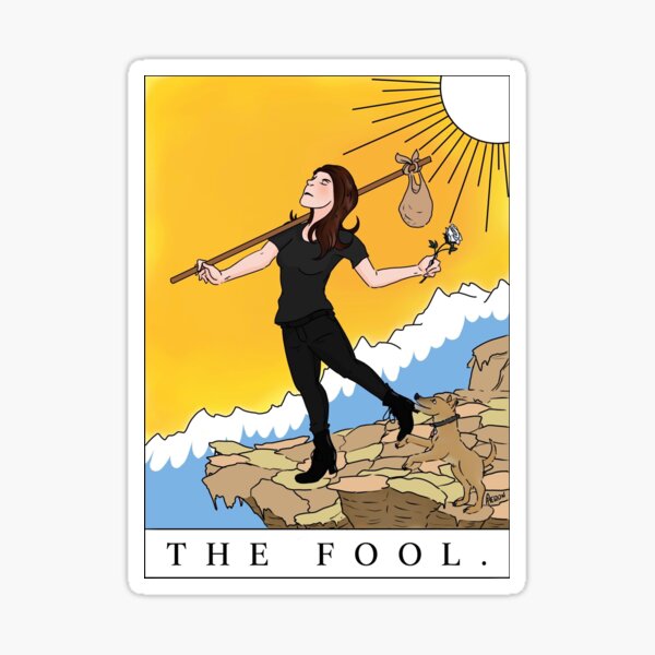 "The Fool Tarot Card" Sticker for Sale by theahkari | Redbubble