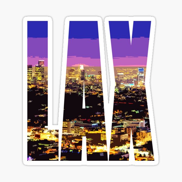 "Los Angeles LAX | City Collections" Sticker for Sale by MWhydesigns ...