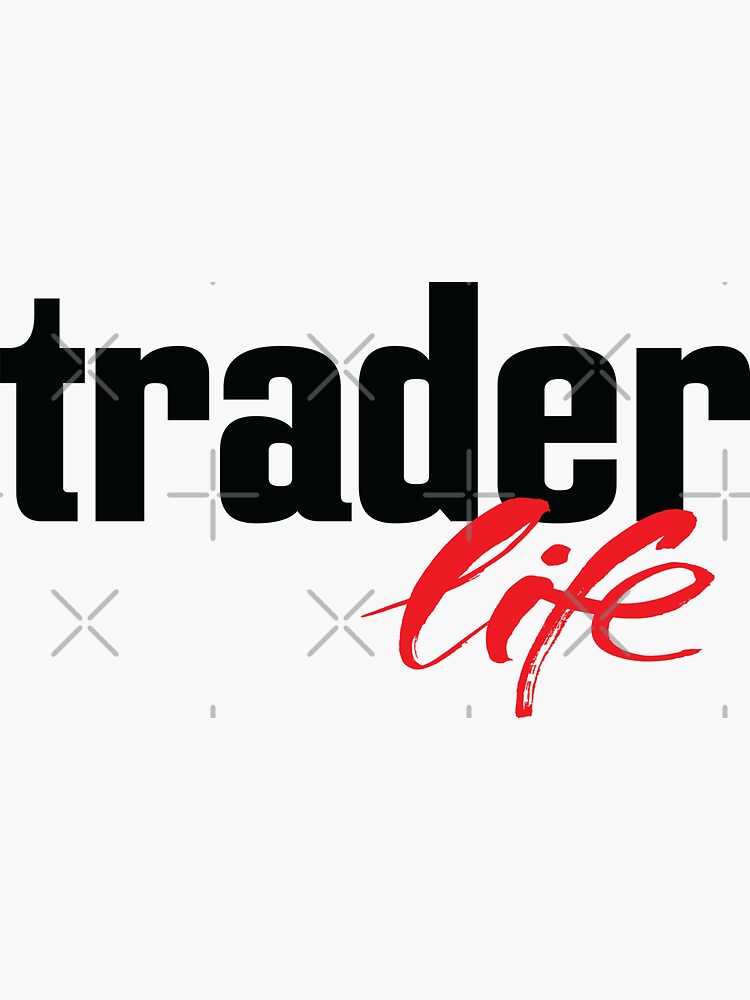 "Trader Life Stock Trading Wall Street Bull Bear Market" Sticker for ...