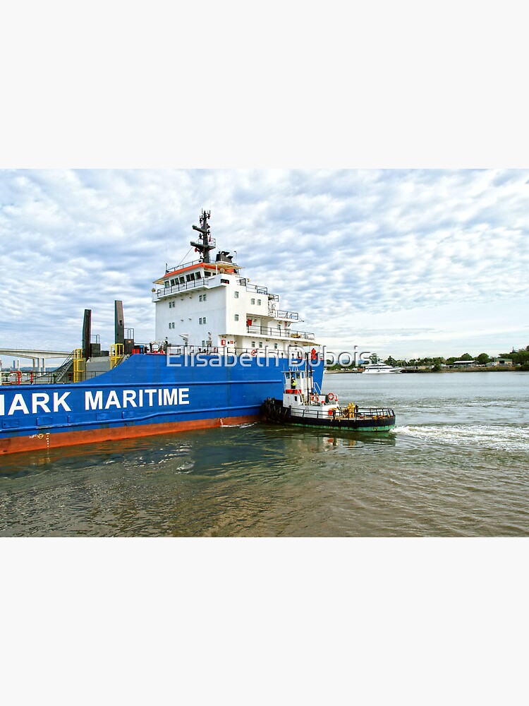 "MAVIS the tugboat - nature - waterscape (ED01)" Sticker by Ultamadness ...