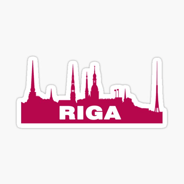 "Riga Latvia Cityscape" Sticker by frigamribe88 | Redbubble