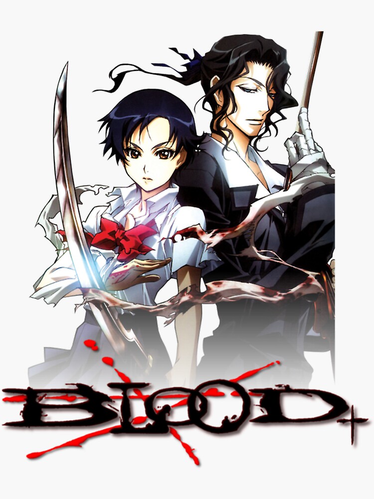 "BLOOD PLUS - White" Sticker for Sale by TETSUYA-CORP | Redbubble