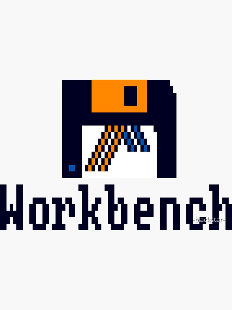 "Amiga Workbench 1.3" Sticker for Sale by -blackstar- | Redbubble