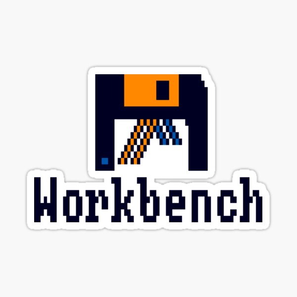 "Amiga Workbench 1.3" Sticker for Sale by -blackstar- | Redbubble