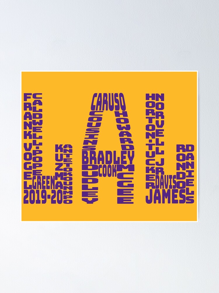 "Los Angeles - LAL - 2019 - 2020" Poster by gin3art | Redbubble