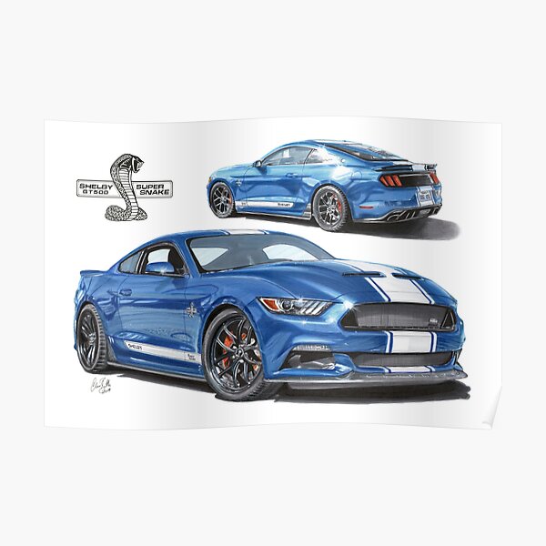 Shelby Gt500 Posters | Redbubble