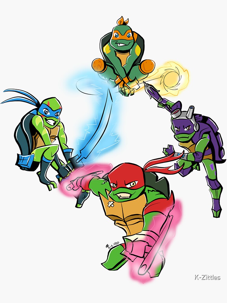 Pegatina «Rise of the Teenage Mutant Ninja Turtles» de K-Zittles ...