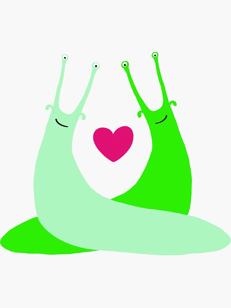 "Slug Love" Sticker for Sale by betsyschrock | Redbubble