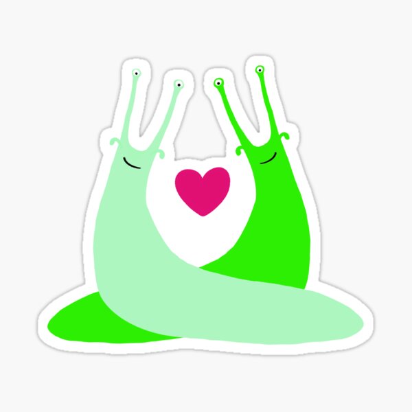 "Slug Love" Sticker for Sale by betsyschrock | Redbubble