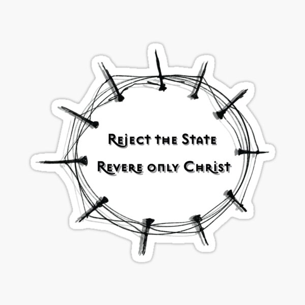 "Revere only Christ" Sticker for Sale by Merpagur | Redbubble
