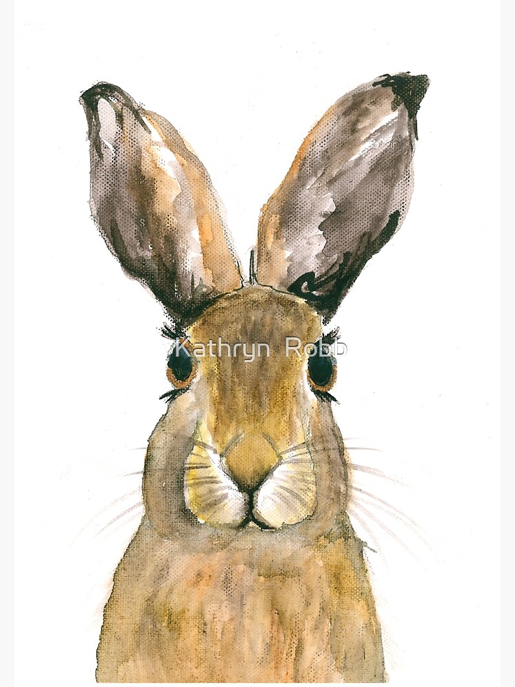 "Watercolour Rabbit" Art Print for Sale by Kathryn Robb | Redbubble
