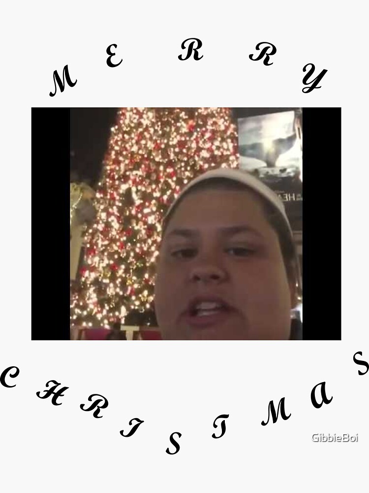 "Merry Christmas Meme" Sticker by GibbieBoi | Redbubble