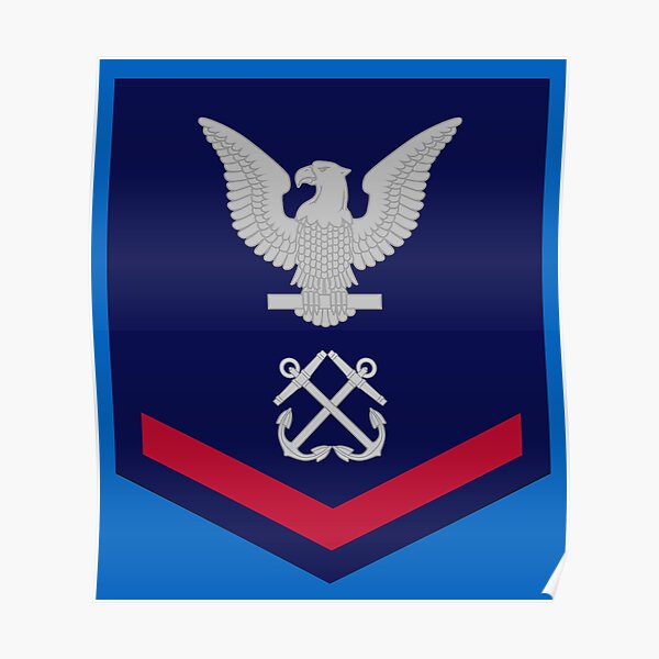 "USCG - PETTY OFFICER THIRD CLASS" Poster by WOOFANG | Redbubble