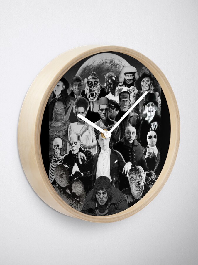 "Classic Horror Monsters" Clock for Sale by Rodimus76 | Redbubble