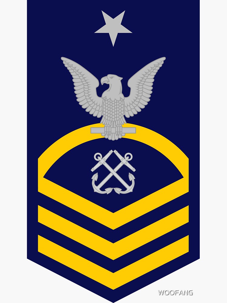 "USCG - SENIOR CHIEF PETTY OFFICER" Sticker by WOOFANG | Redbubble