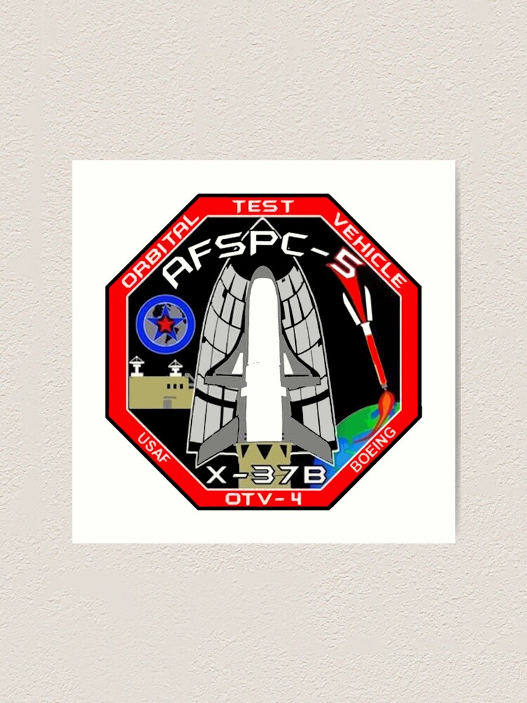 "Orbital Test Vehicle 4 AFSPC Logo" Art Print by Quatrosales | Redbubble