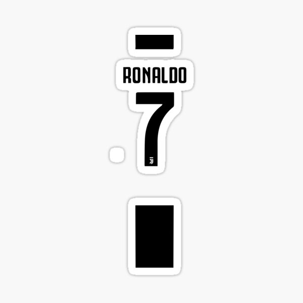 "Cristiano Ronaldo number" Sticker by cmachin | Redbubble