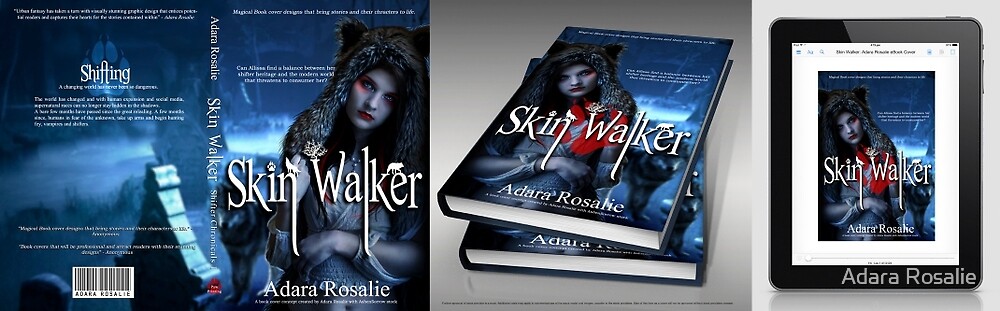 "Skinwalker Book Cover Design" by Adara Rosalie | Redbubble