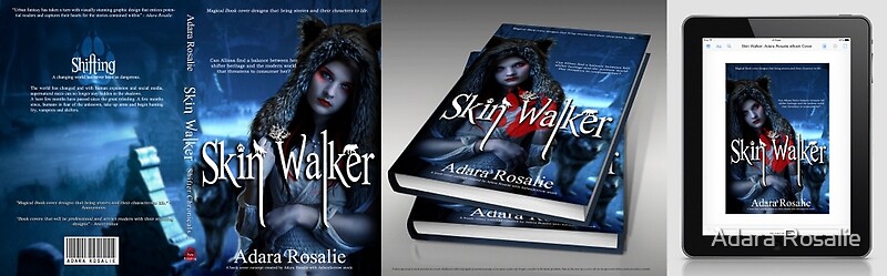"Skinwalker Book Cover Design" by Adara Rosalie | Redbubble