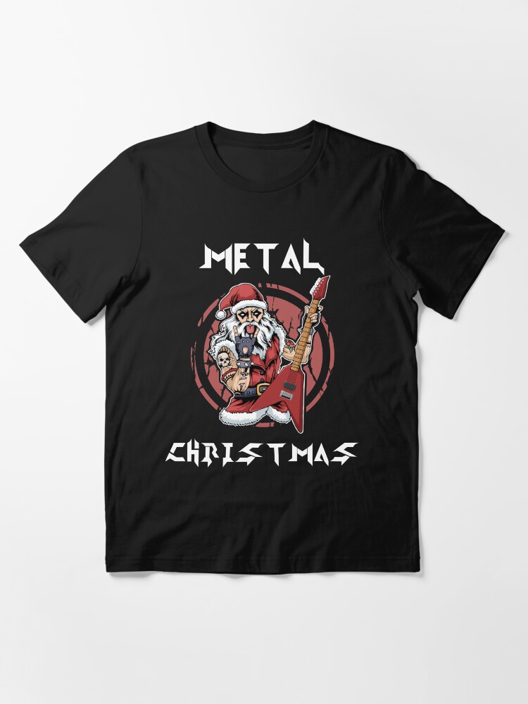 T-shirt « Heavy Metal Noël Metalhead Santa Rock Horns Death Metal ...