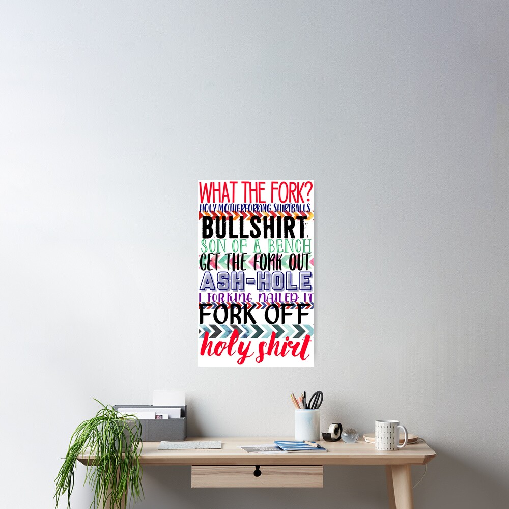 "The Good Place Curse Words" Poster for Sale by lizzie081194 | Redbubble
