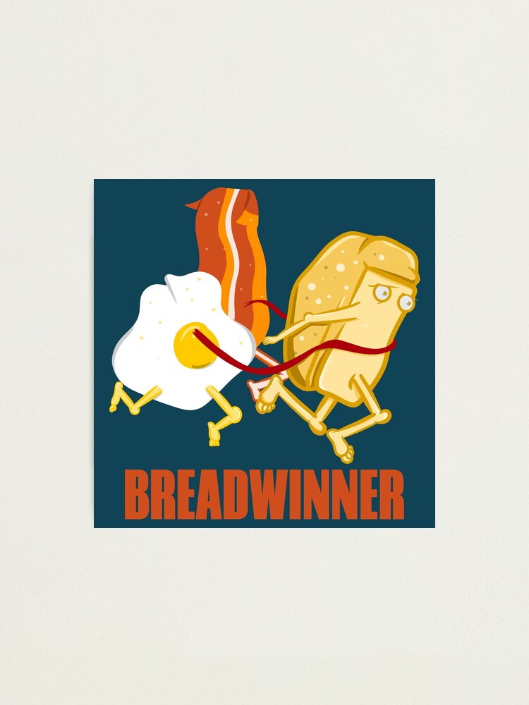 "Breadwinner funny cartoon" Photographic Print for Sale by ...