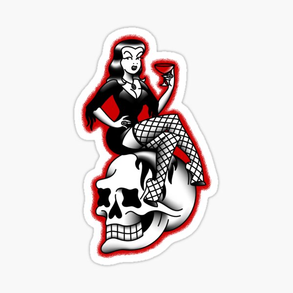 "Salty-Dog American Traditional Lowbrow Femme Fatale Horror Pin-up ...