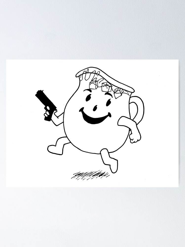 Kool Aid Man Coloring Pages Kool Aid Man Drawing By Marsha Powers