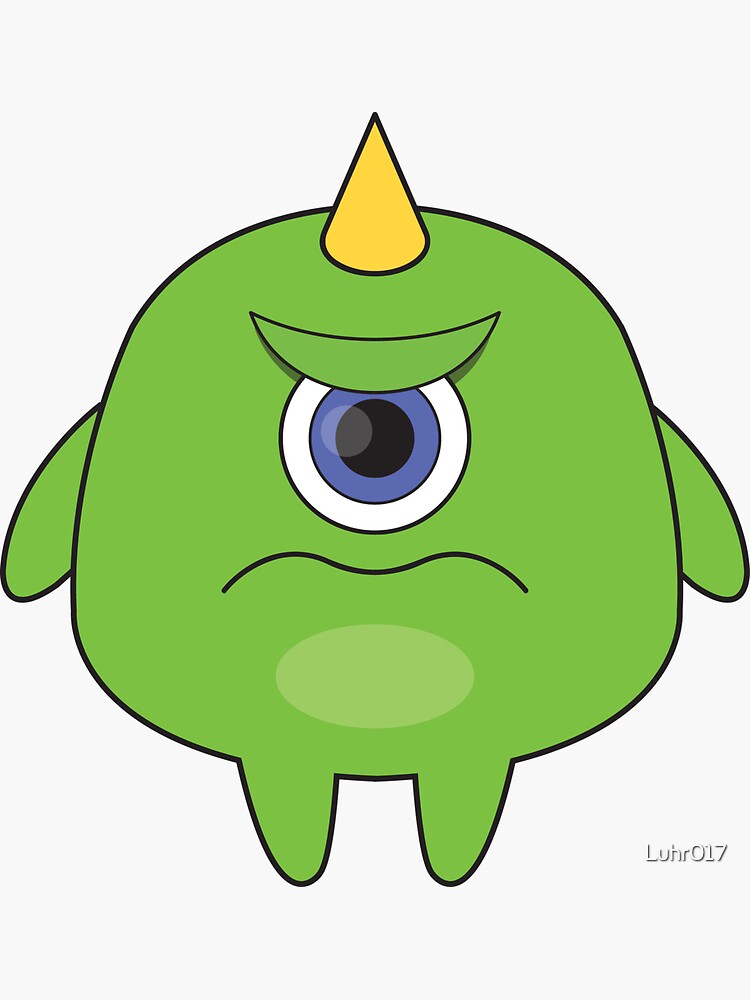 "The Angry Little Cyclops" Sticker for Sale by Luhr017 | Redbubble