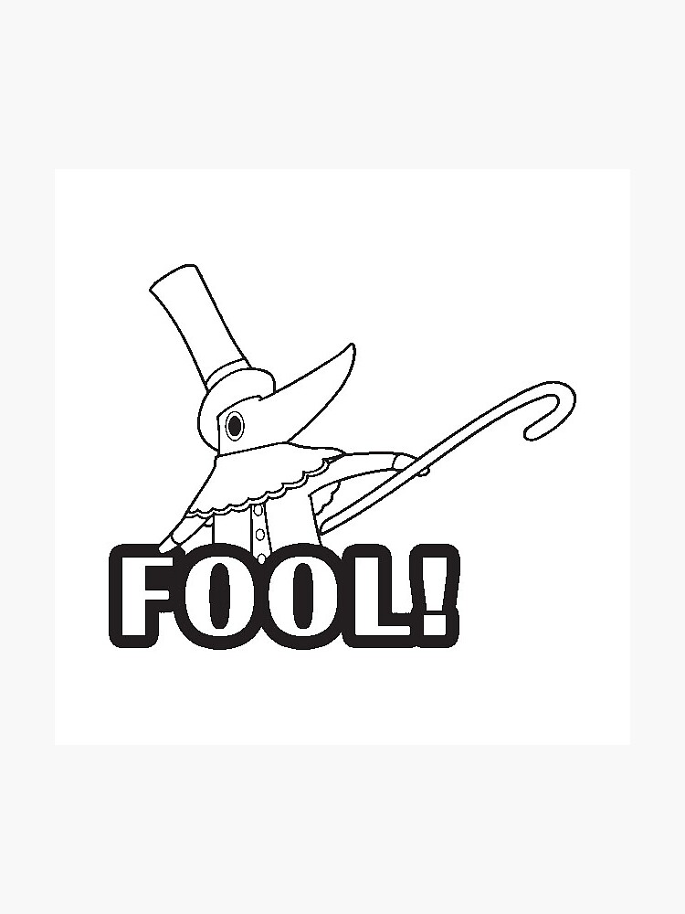 "Excalibur FOOL" Sticker by Mr-Ping | Redbubble