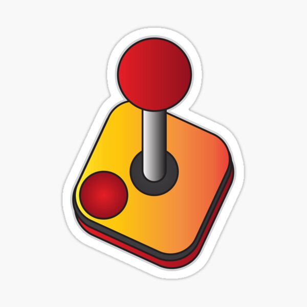 "Joystick!" Sticker by bluesunelight | Redbubble