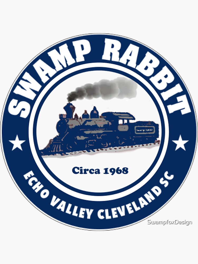 "Swamp Rabbit Railroad Cleveland SC" Sticker for Sale by SwampfoxDesign ...