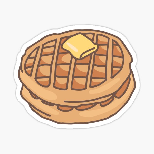"Waffle" Sticker for Sale by tasya-w | Redbubble