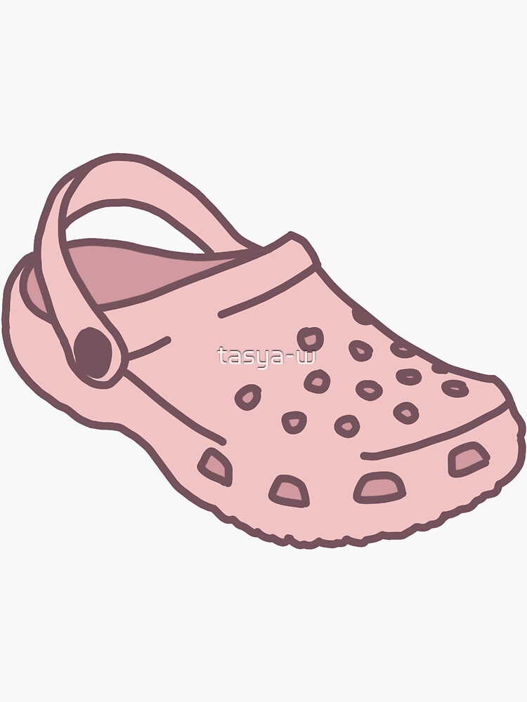 "pink croc" Sticker for Sale by tasya-w | Redbubble