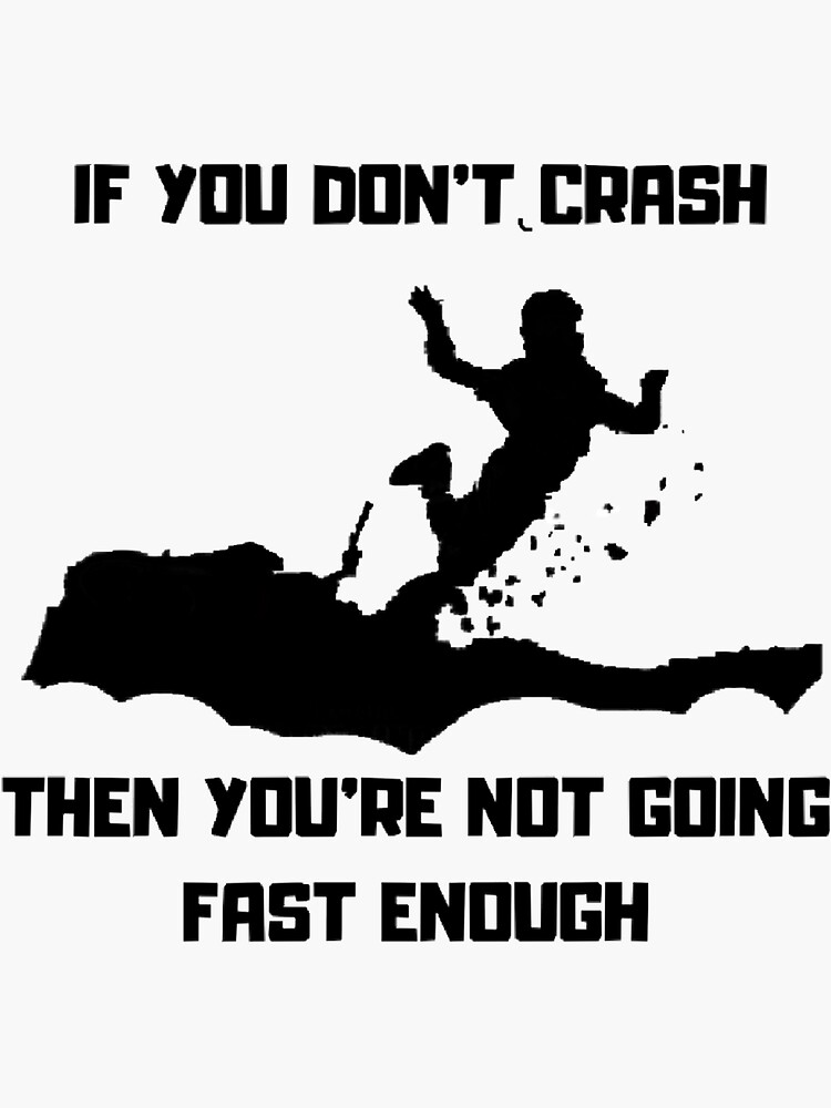 "CRASH MEME" Sticker for Sale by tunedinn | Redbubble