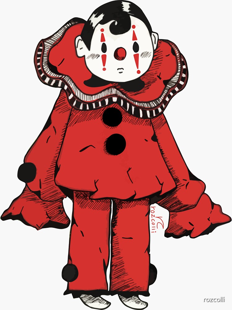 "Lil' Pierrot" Sticker by rozcolli | Redbubble