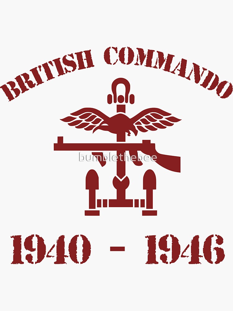 "British commando" Sticker for Sale by bumblethebee | Redbubble