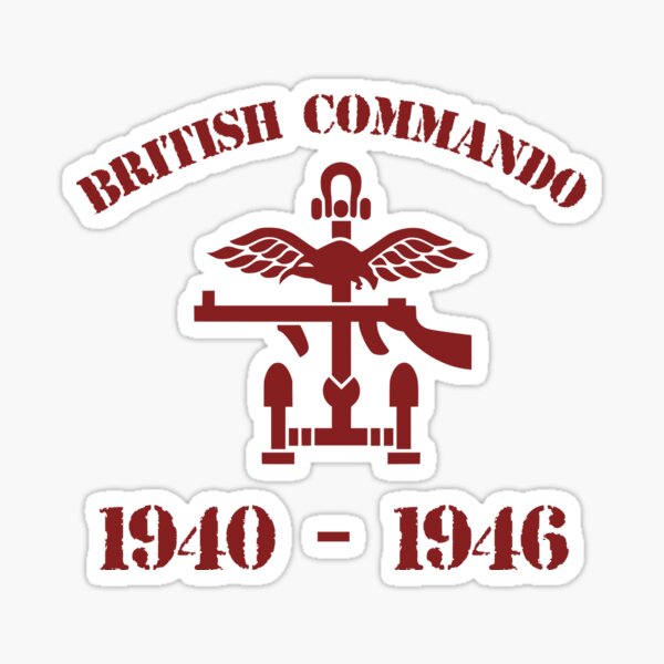 "British commando" Sticker for Sale by bumblethebee | Redbubble