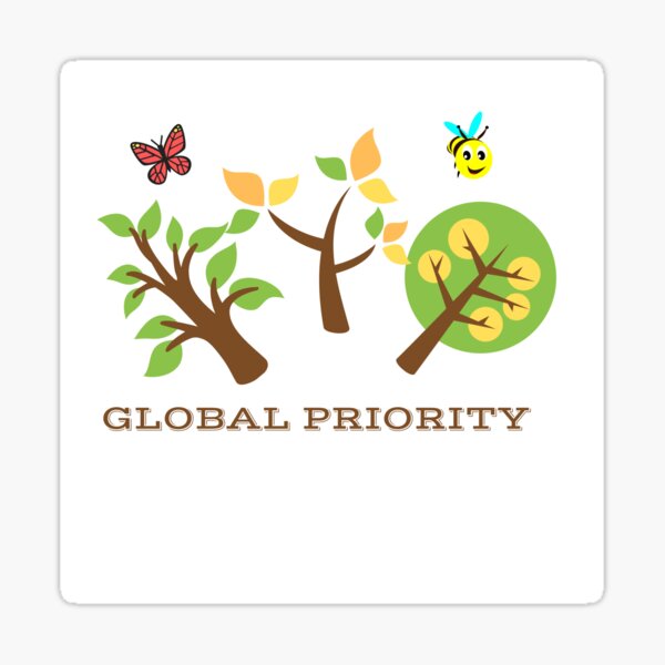"Global Priority" Sticker by Datafactory | Redbubble