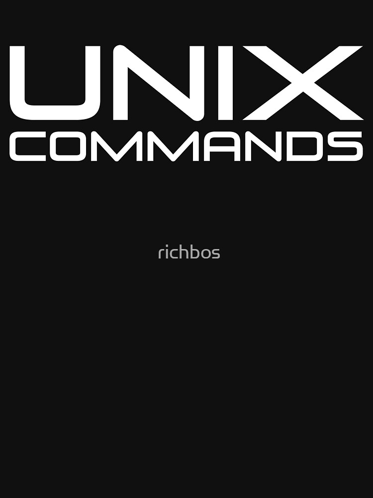 "UNIX Commands" T-shirt for Sale by richbos | Redbubble | unix t-shirts ...