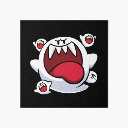 "King Boo Face" Art Board Print by kallylly | Redbubble