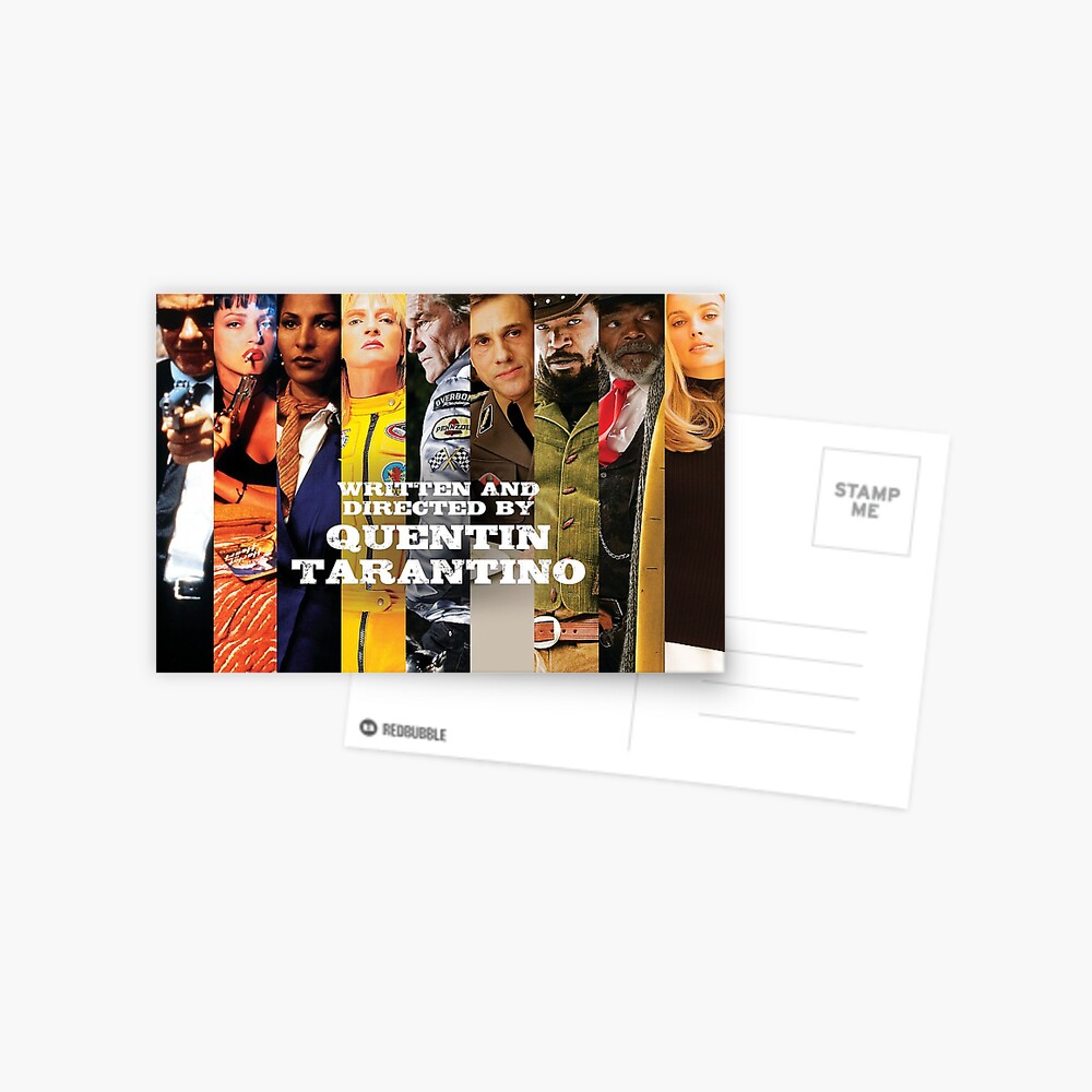 Movies Written Directed By Quentin Tarantino Postcard For Sale By