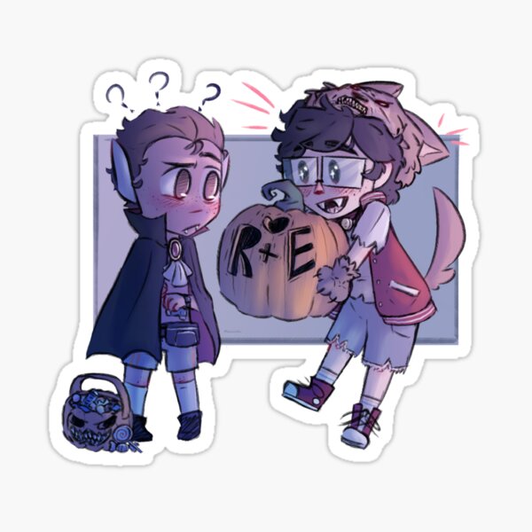 "Halloween Reddie" Sticker for Sale by underland2arts | Redbubble