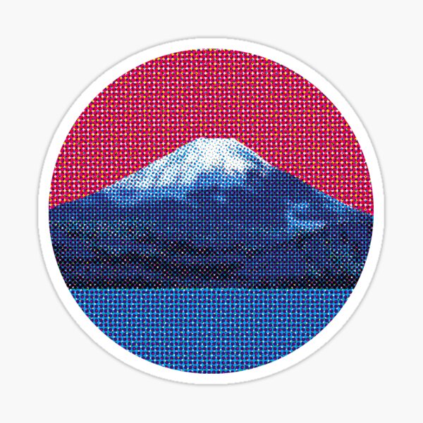 "Fuji.Pixel" Sticker by sonderdesigns | Redbubble