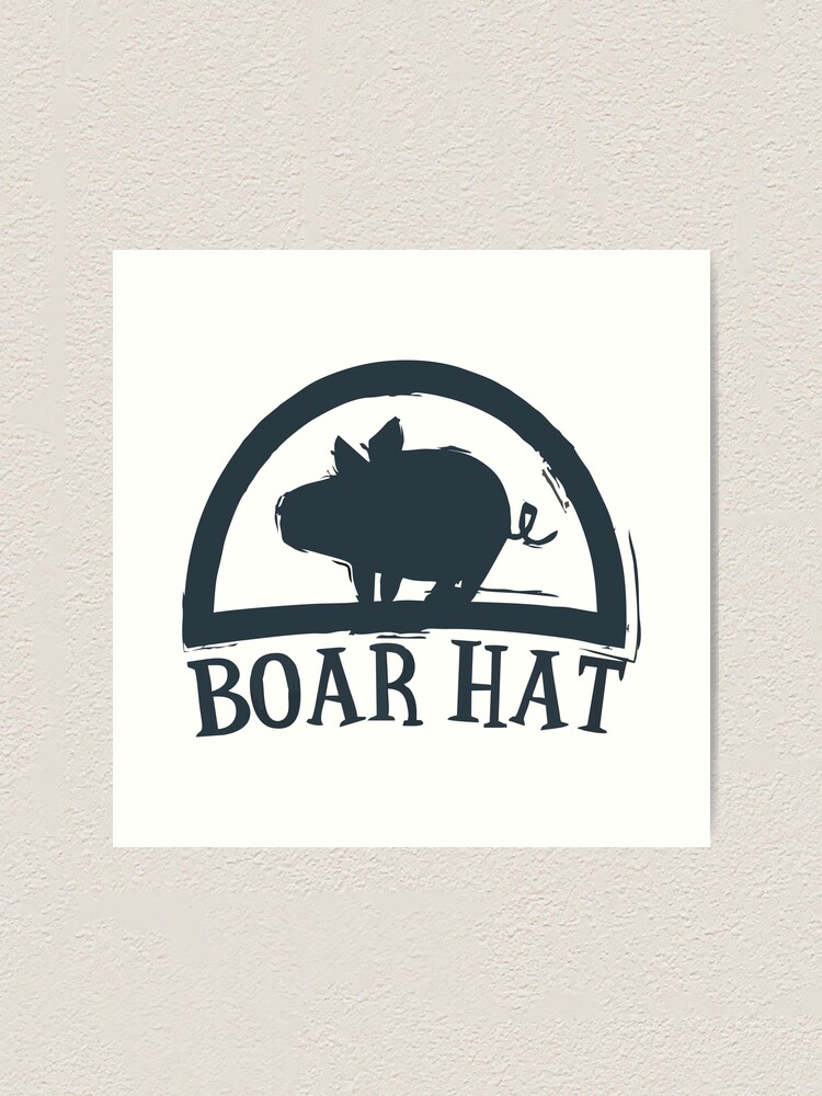 "Boar Hat" Art Print for Sale by vanmasze | Redbubble