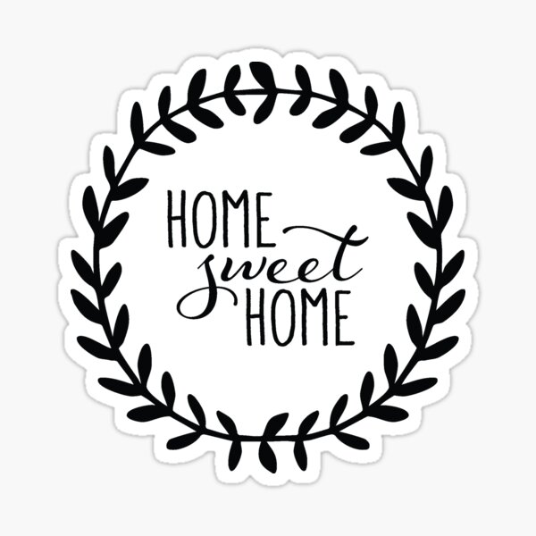 "home sweet home sticker , tops and more" Sticker for Sale by Jeyanmb ...