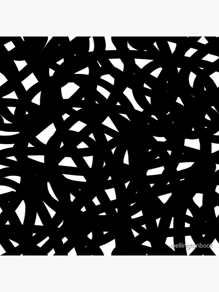 "Black & White Freeform" Sticker for Sale by wellingtonboot | Redbubble