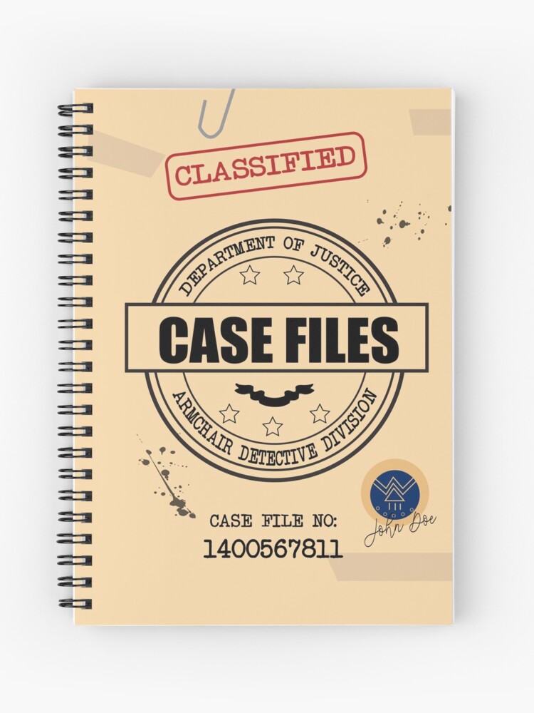 "Case Files Note Book Or Journal" Journal for Sale by Basic Beach ...