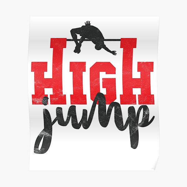 "Highjump High Jump Athlete" Poster for Sale by alexngn | Redbubble